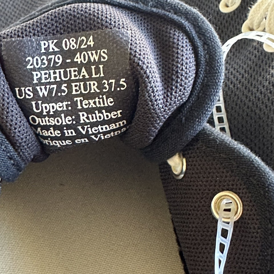 OluKai Pehuea Li Women's Sz 7.5 Black White Mesh Shoes Sneakers (20379 ...