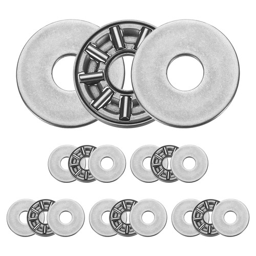 6 Sets AXK0819+2AS Thrust Needle Roller Bearings 8x19x4mm, P5 (ABEC 5 ...