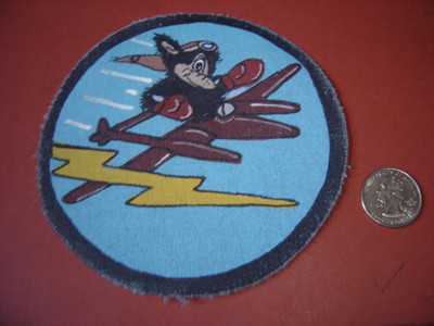 WWII USAAF DISNEY FOX ON P-38 428 FIGHTER SQDN 474 FIGHTER GRP 9 AAF ...