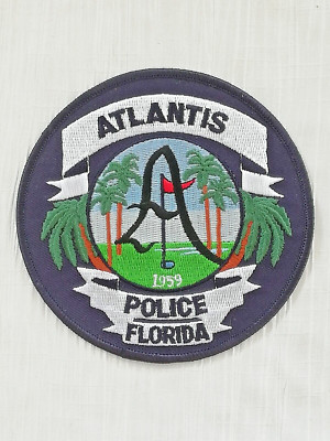 RARE POLICE PATCH ATLANTIS 1959 POLICE FLORIDA | eBay