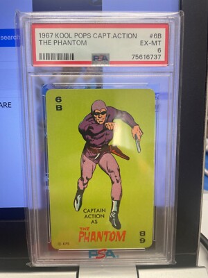 1967 KOOL POPS CAPTION ACTION THE PHANTOM PSA 6 EX-MINT RARE MARVEL DC ...