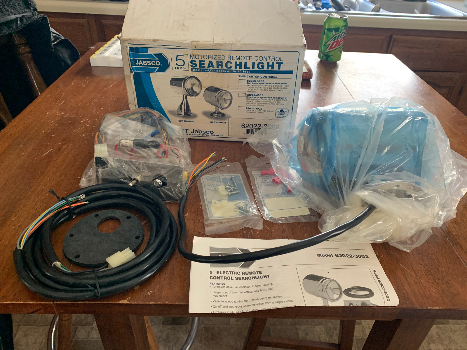 JABSCO 5" REMOTE CONTROL SEARCHLIGHT # 62022-3002 for sale online | eBay