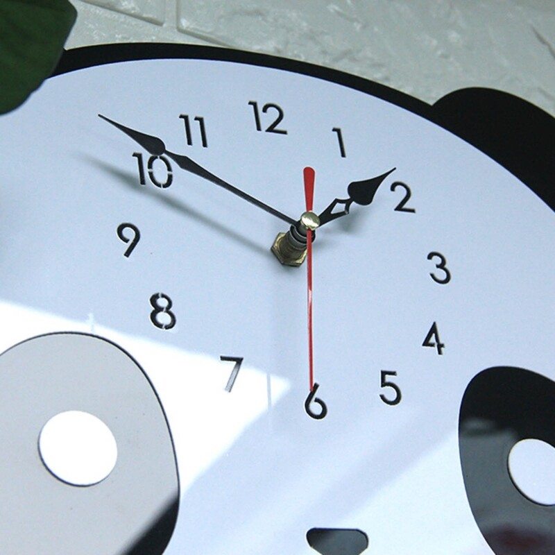 Mute Nordic- Panda Clock Wall Clock Decors for Home Office Kitchen ...