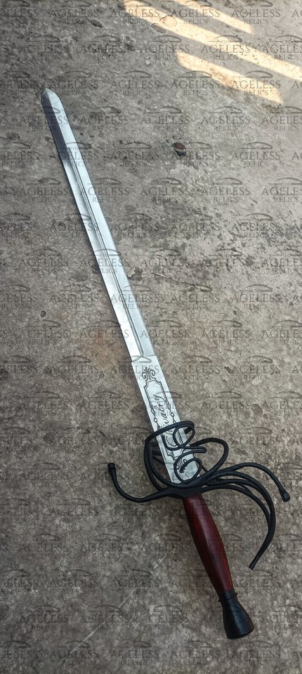 Fully Handmade Carbon Steel Medieval Rapier Sword, Rapier Greek Sword ...