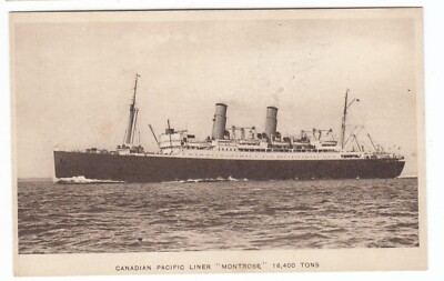 Canadian Pacific Liner Montrose POSTCARD Australia 1930's | eBay