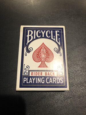 Bicycle Playing Cards Rider Back Blue Deck Brand New Factory Sealed H25 ...