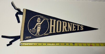 Hornets Williams WJHS 1959 Davenport, Iowa Pennant VINTAGE Excellent ...