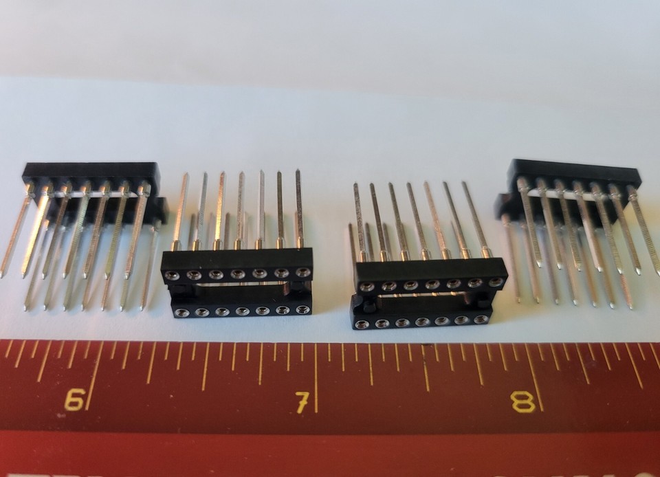 IC SOCKET, 14 PIN DIP SOCKET, WIRE WRAP, Screw Machine, Tin, 4 Pcs ~ NEW ~ | eBay