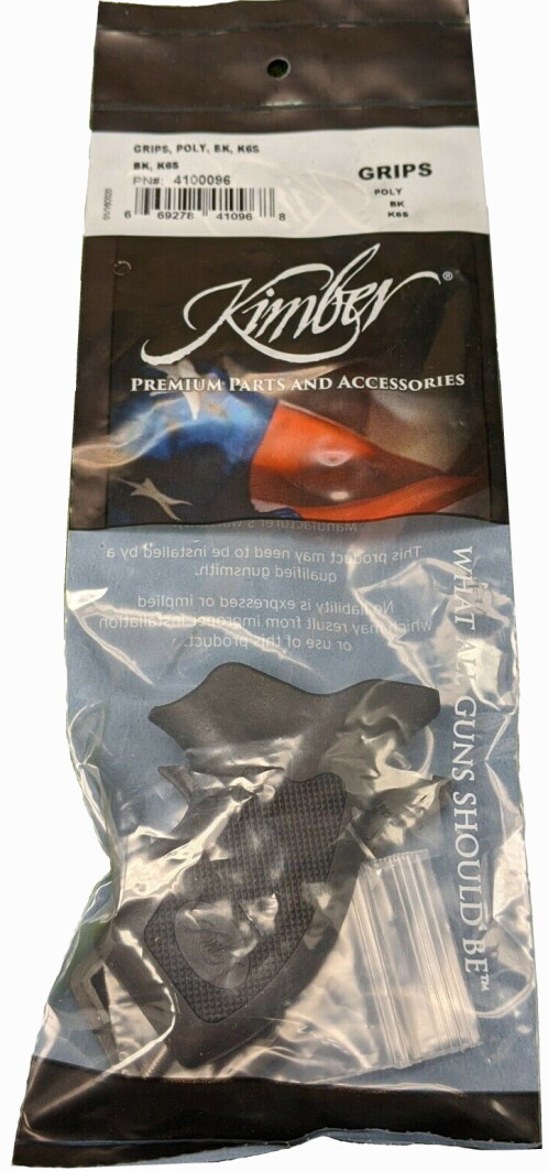 Kimber K6s Polymer Rubber Grips Black Logo Screw Included - 4100096 for ...