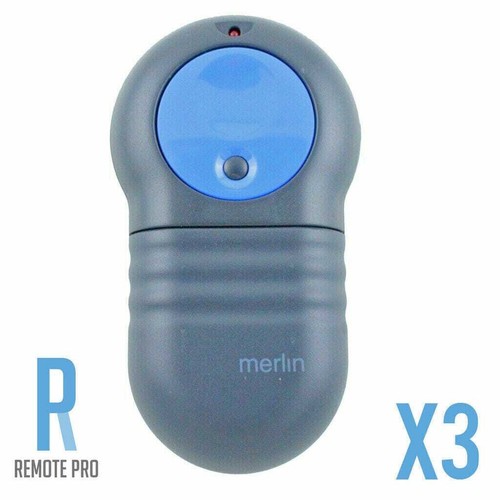 3 x Genuine Merlin M802 Blue Garage Door Remote Prolift 230T/430R ...
