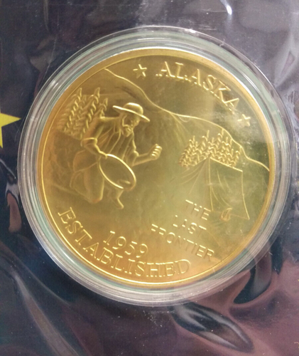 Denali Alaska Souvenir Coin / Token 1.5 inch coin in case prospector ...