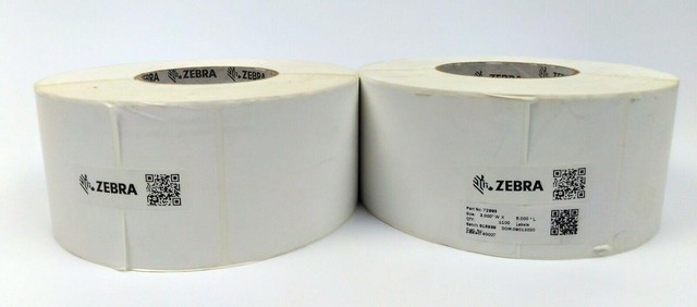 Zebra 3" X 5" Z-Select 4000T Genuine OEM Thermal Transfer Labels 72993 ...