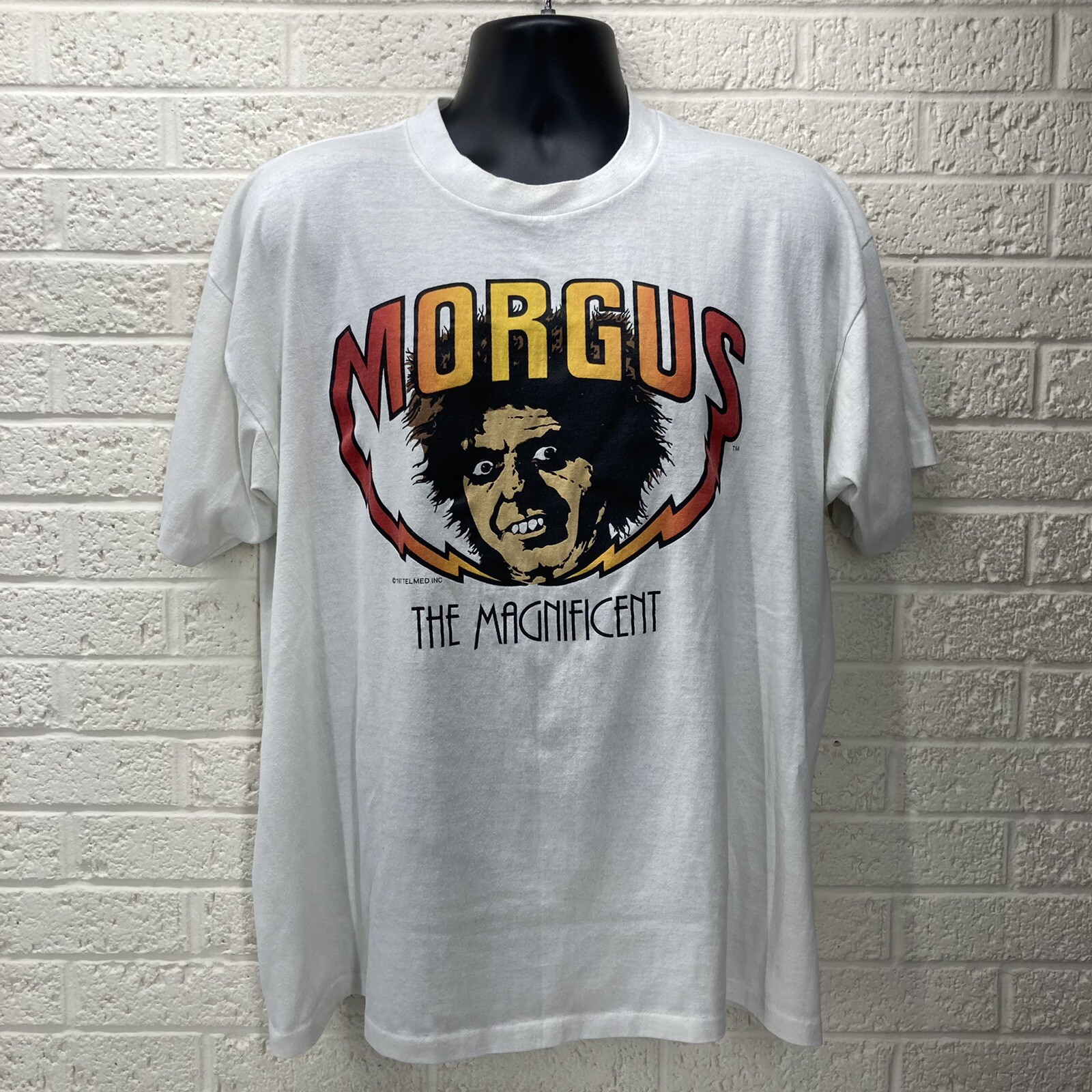 VTG‼ Morgus the Magnificent XXL Telmed 1987 Single Stitch New Orleans ...