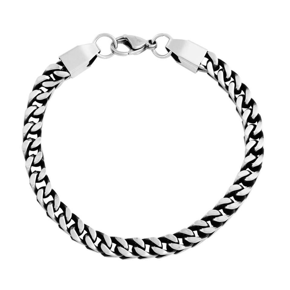 Edforce Stainless Steel Men's 6mm Franco Chain Bracelet 8" | eBay