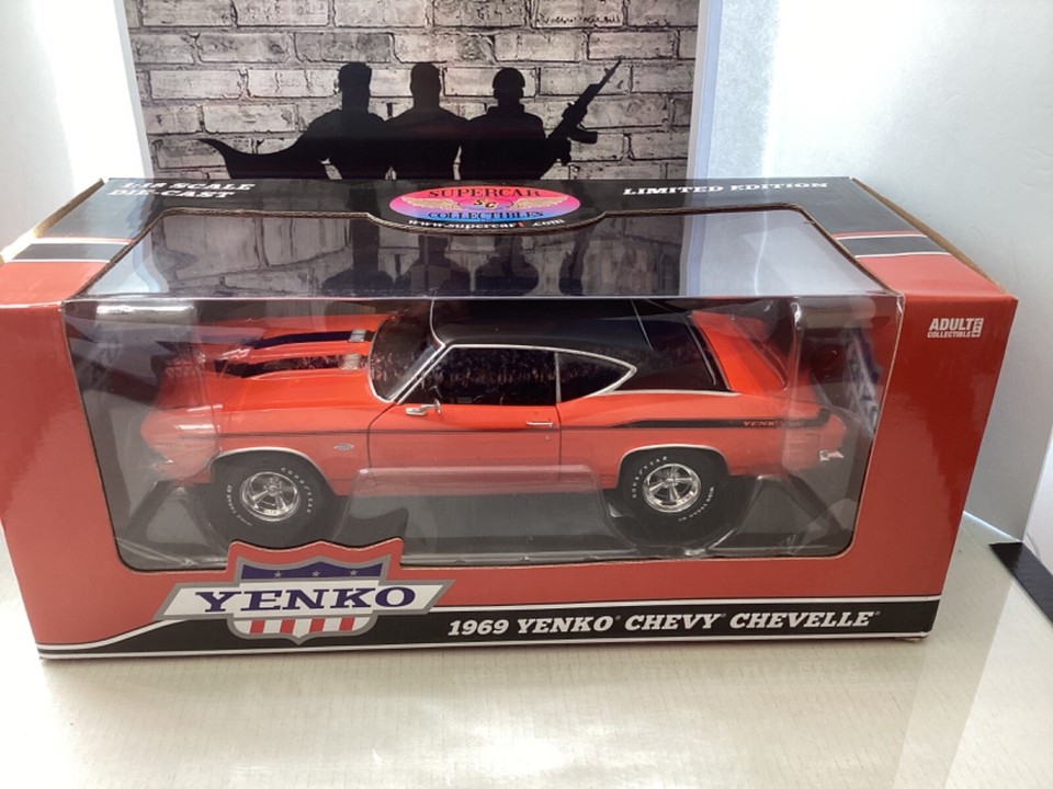 1:18 AUTO WORLD 1969 YENKO CHEVY CHEVELLE SUPERCAR COLLECTIBLES CDF 6080 | eBay