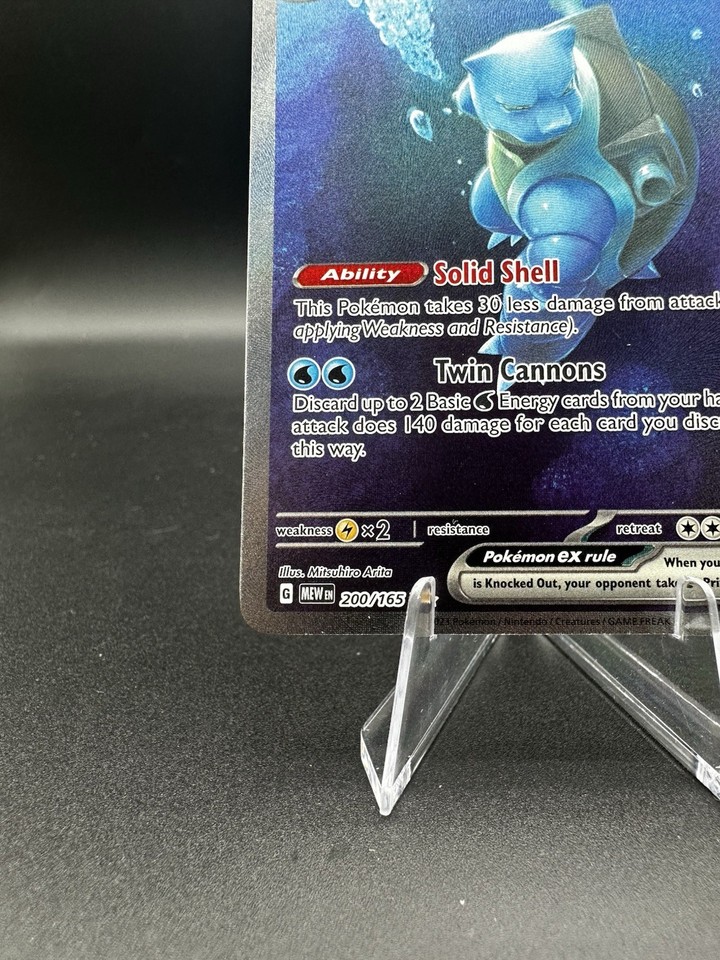 Blastoise EX 200/165 SIR Sv: Scarlet & Violet 151 Holo Pokemon Card TCG ...