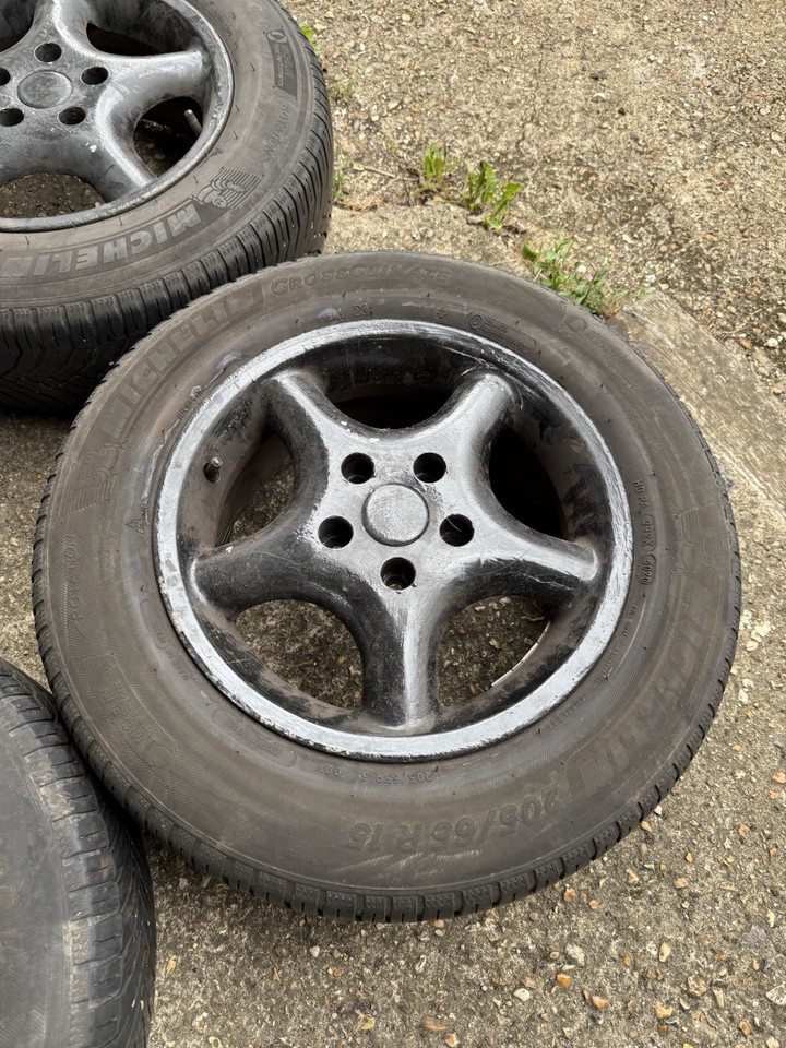 Volkswagen T4 Original Alloy Wheels 4x 205/65/15 Transporter Caravelle ...