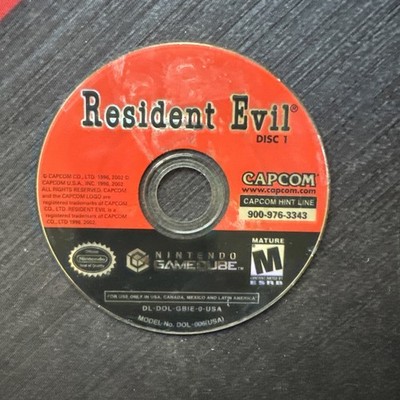 Gamecube Resident Evil | Disc One Only | Disc 1 Replacement Game ...