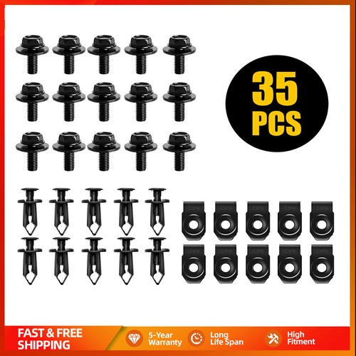 35PCS For Dodge Engine Under Cover Splash Shield Guard M6 Bolts & U-nut ...