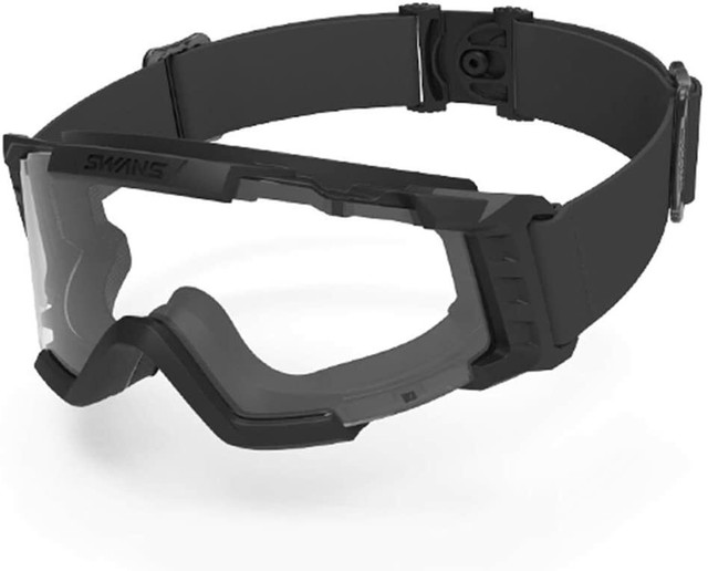 SWANS Tactical Goggles SG-2280 Black Color Clear Lens F/S w/Tracking ...