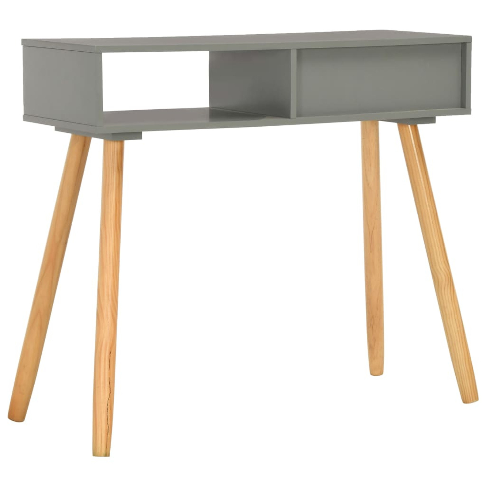 Console Table Grey 80x30x72 Solid Pinewood Z0D8 | eBay