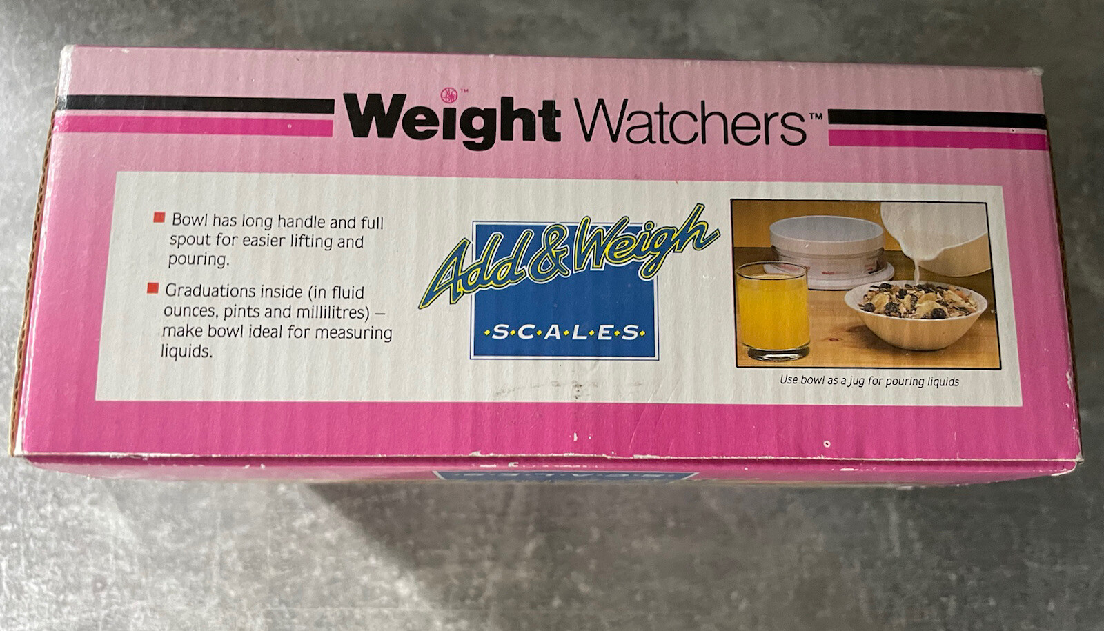 Vintage Weight Watchers Add & Weigh Scales & Jug Set 1970s Boxed ...