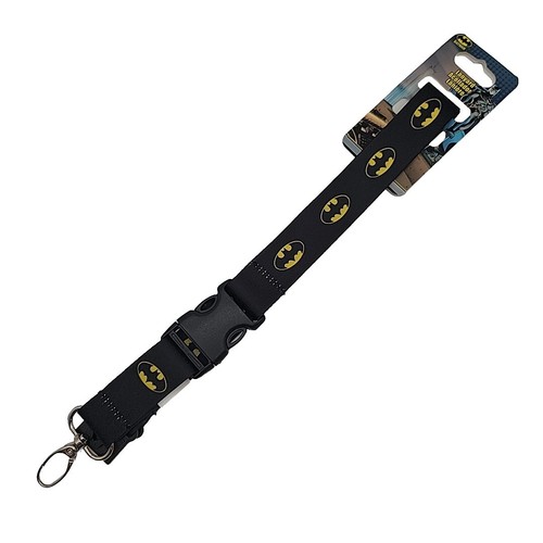Batman Lanyard Breakaway Detachable Neck Keychain Clip Bat Logo DC ...