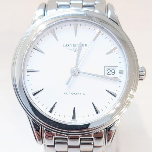 Longines Flagship L4.774.4 L619.2 White Dial Vintage Date Watch Used Swiss Made | eBay
