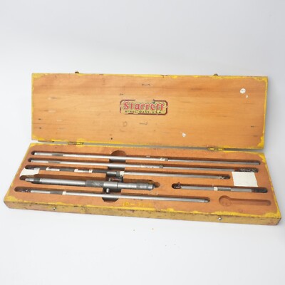 Vintage LS Starrett Inside Micrometer Set Rods 10 20 124-c | eBay