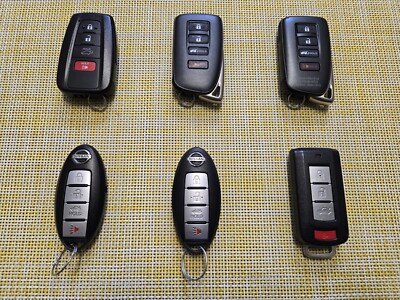 Toyota Lexus Nissan Mitsubishi Key Fobs OEM Lot Of 6 Remotes DENSO | eBay