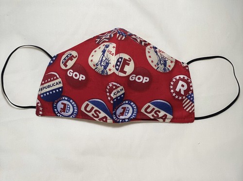 Handmade New Face REPUBLICAN Masks for Adults (Double Layer) | eBay