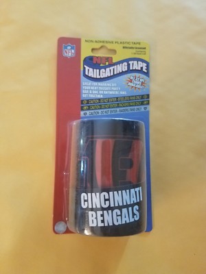 NFL 50 FT Tailgate Tape, CINCINNATI BENGALS NEW AFC FOOTBALL TAPE | eBay