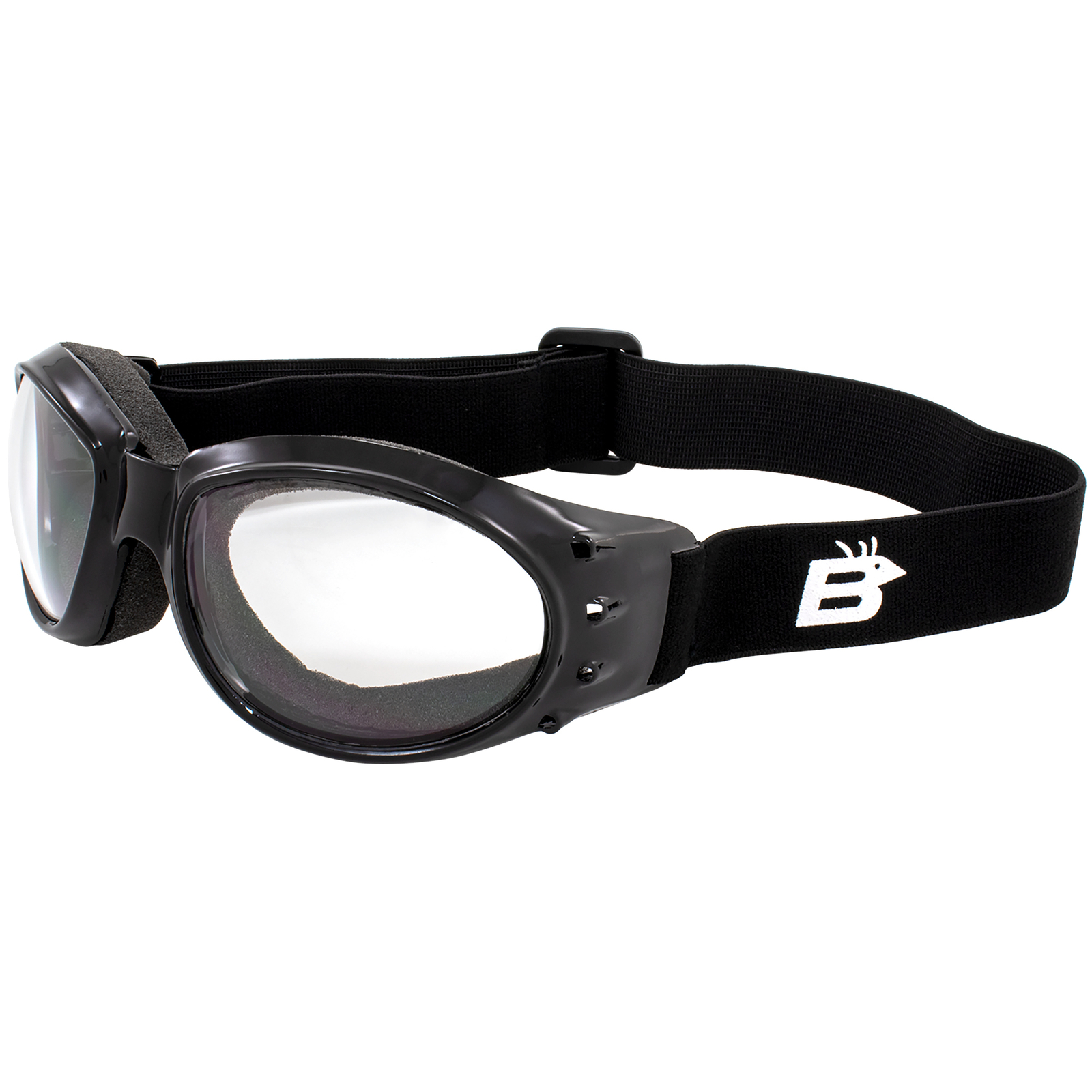 Red Baron Motorcycle Aviator Goggles Black Padded Frame with Anti-fog ...