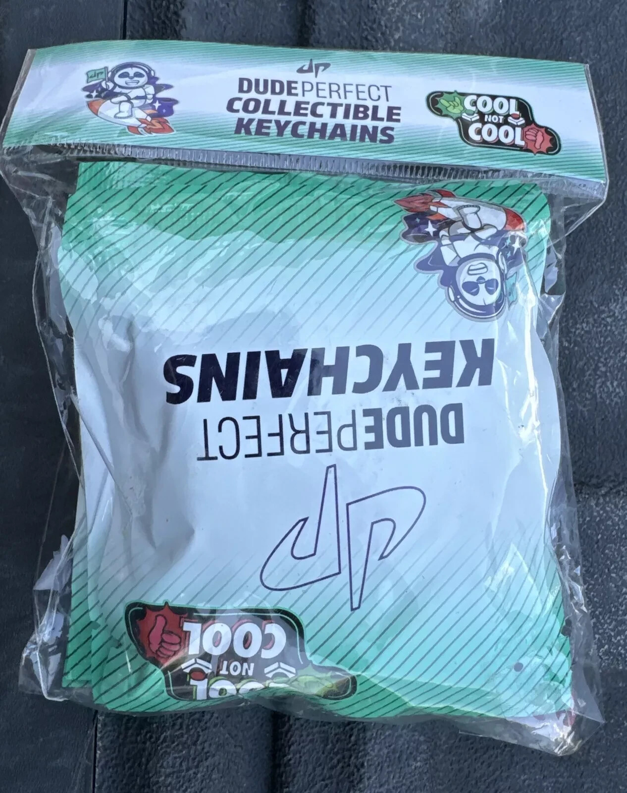 Dude Perfect Lot of 5 Keychains Sealed Cool Not Cool Logo 016 017 018 ...