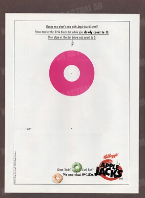 Kellogg's Apple Jacks Cereal 1999 Trade Print Magazine Ad Optical ...