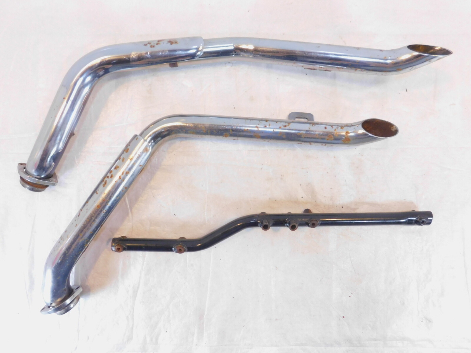 01 2001 Indian Gilroy Scout Chrome Front & Rear Exhaust Header Pipe ...