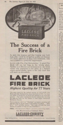 1921 Laclede Fire Brick House Construction Builder Factory 1920s Print ...