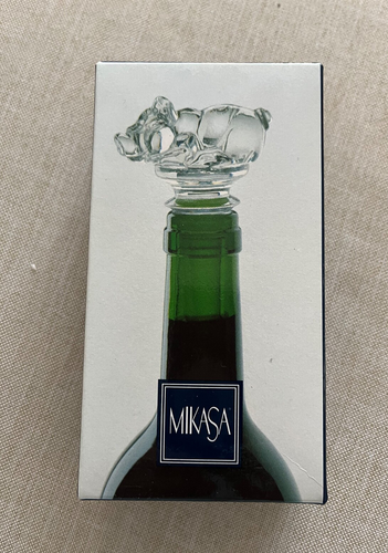 Mikasa Crystal Wine Bottle Stopper Farm Friend Pig T8230/900 | eBay