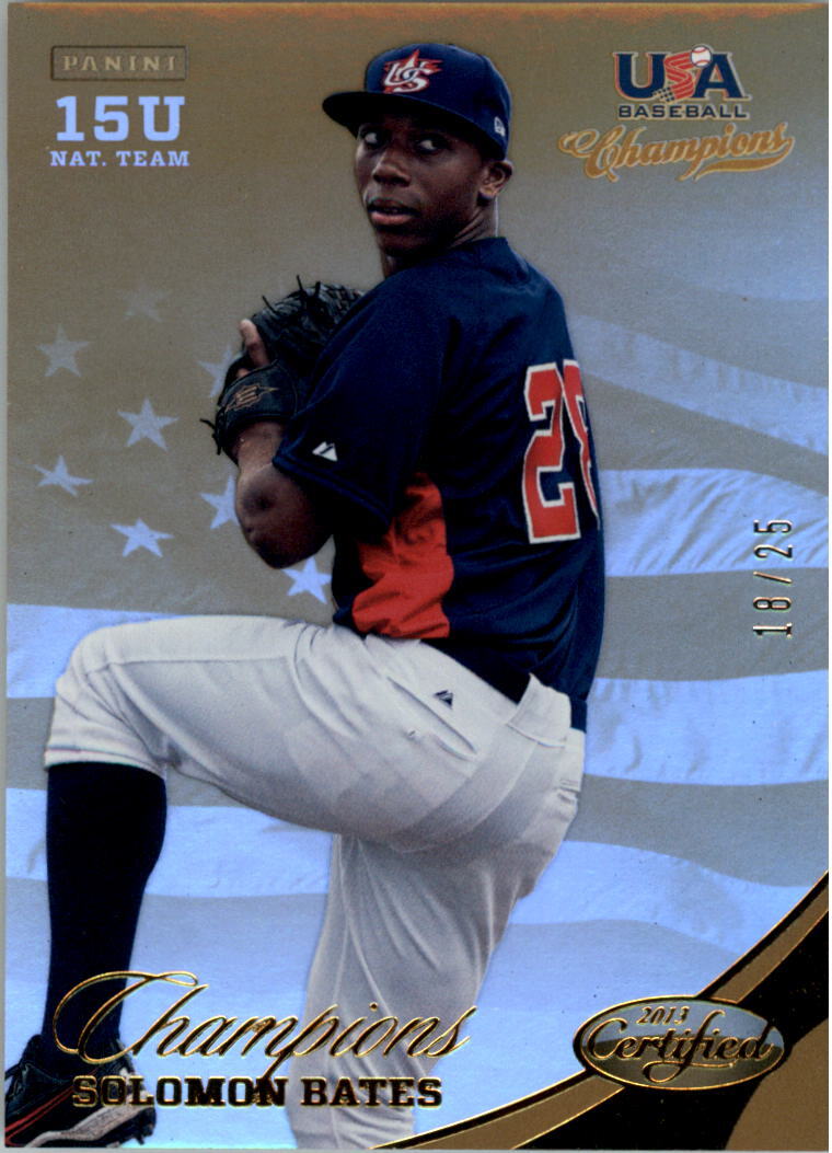2013 USA Baseball Champions National Team Mirror Gold #171 Solomon ...