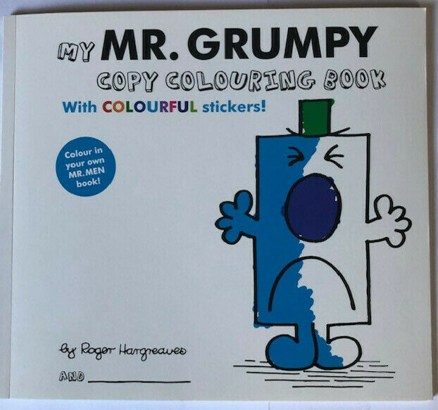 Mr Noisy/Mr Nosey/Mr Grumpy Copy Colouring Books and stickers 3 Books ...