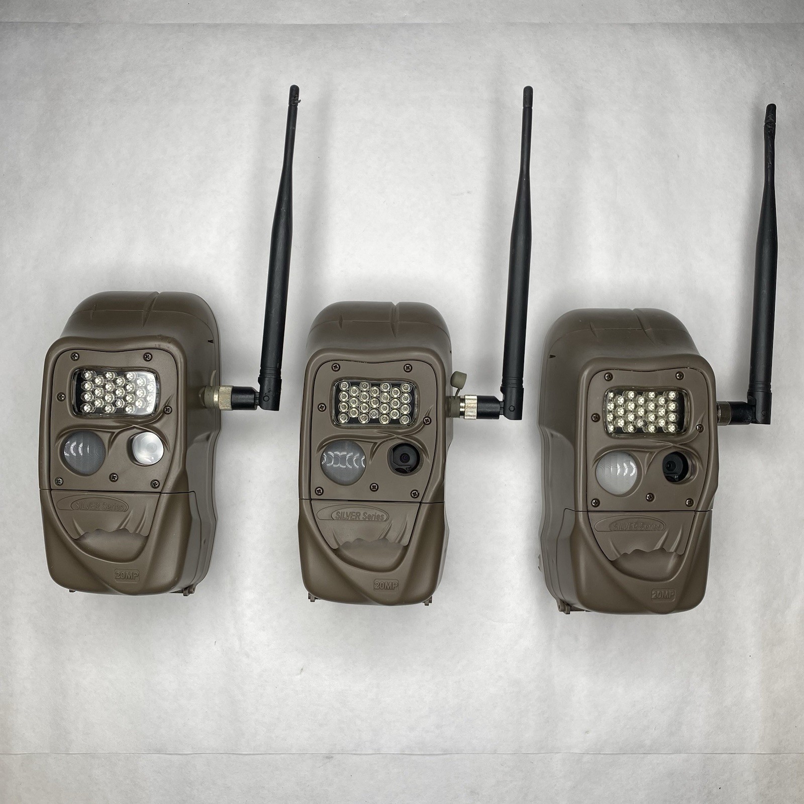 Lot of (3) Cuddeback Model J-1415 Silver Series 20MP Trail Field Camera ...