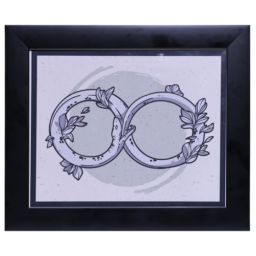 Vastu Ouroboros Infinity Sign Wall Frame Spiritual Artwork for Balance ...