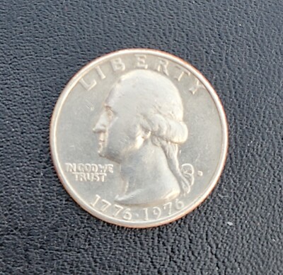 Rare US 1776-1976 D Vintage American Bicentennial Quarter, filled Mint ...
