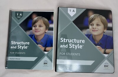 IEW Structure And Style 1A Set-Student Binder W Pack & Teacher Manual 2 ...