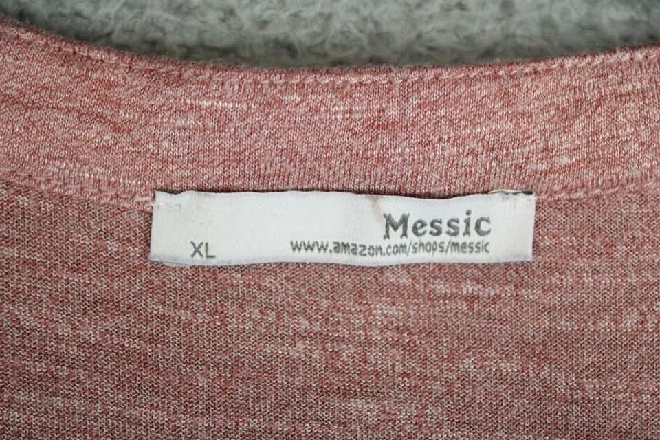 Messic Top Women's Size XL Heather Pink Sleeveless Scrunch Tie Bottom ...