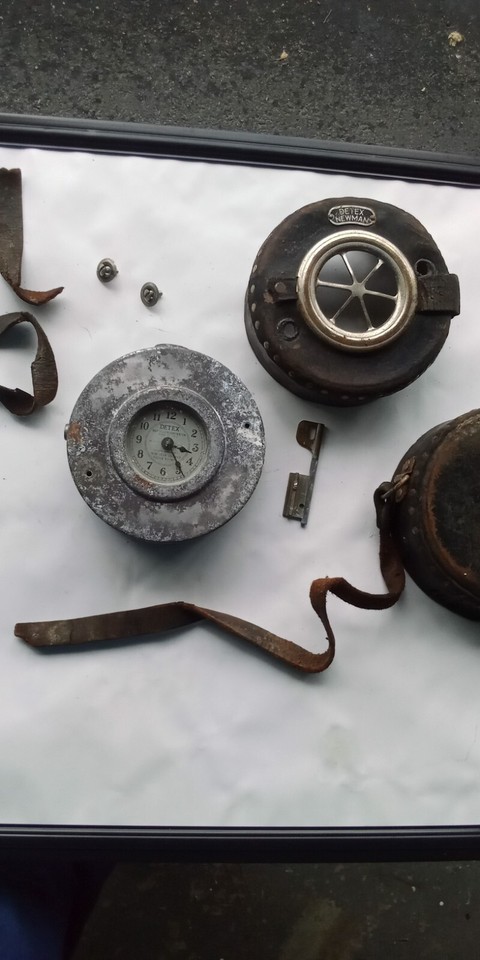 Detex Newman Watchman Security Guard Time Clock With Straps key- NO ...