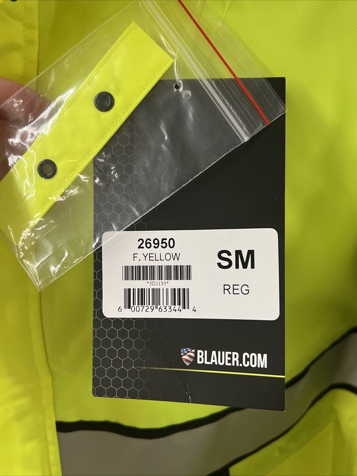 BLAUER SMALL REG ALL SEASON REFLECTIVE JACKET B.DRY WATERPROOF HI-VIS ...