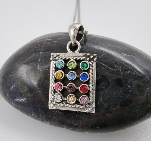 12 Tribes of Israel Necklace High Priest Breastplate Silver Hoshen ...