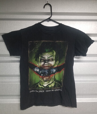 Vintage Batman Arkham Asylum Inmate The Joker T Shirt Black Men’s ...