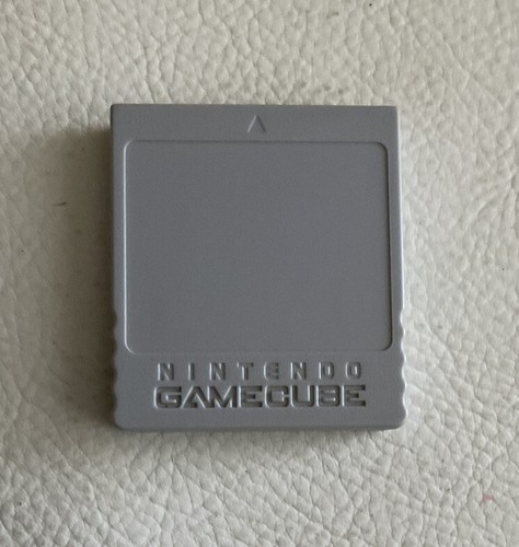 Official Nintendo Gamecube Memory Card 59 Blocks DOL-008 Genuine Grey ...